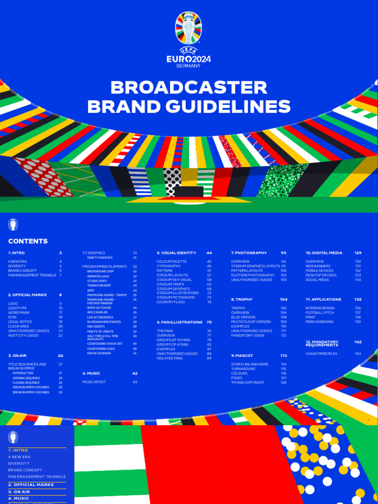 UEFA EURO 2024 Broadcaster Brand Guidelines | PDF | Decorative Arts ...