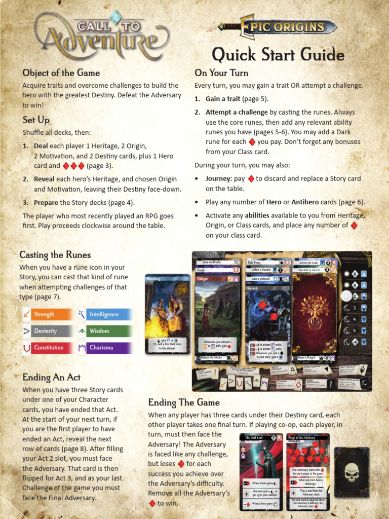 CtA EO Quick Start 11-16-21 | PDF | Tabletop Games | Gaming