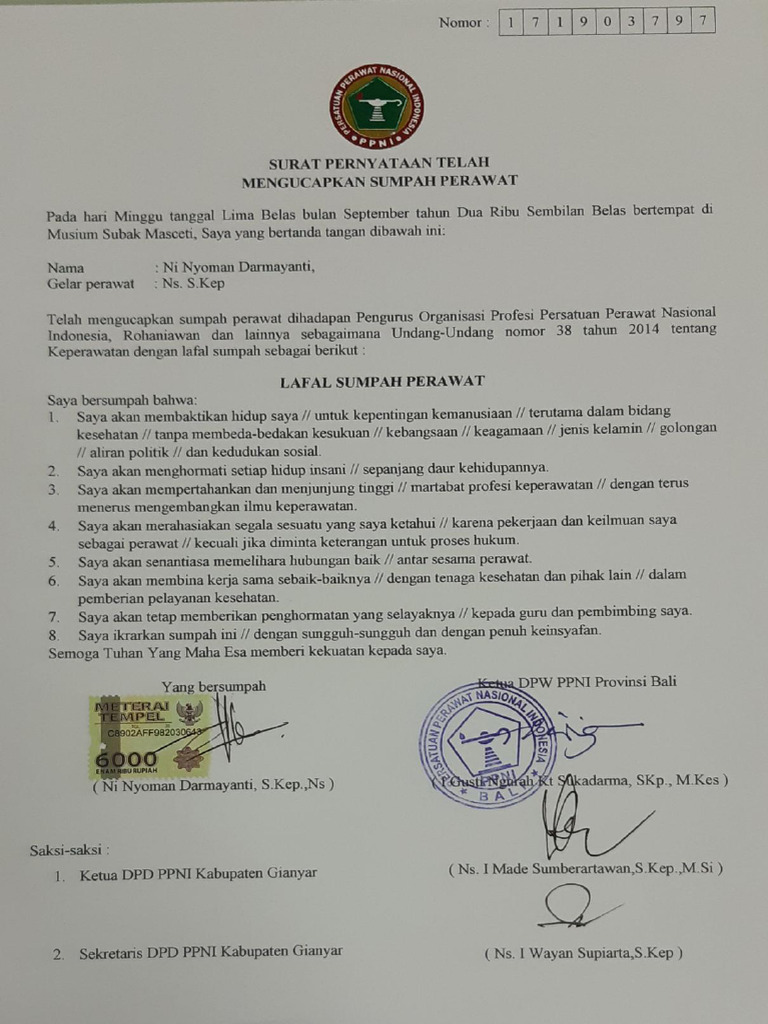 Lafal Sumpah | PDF