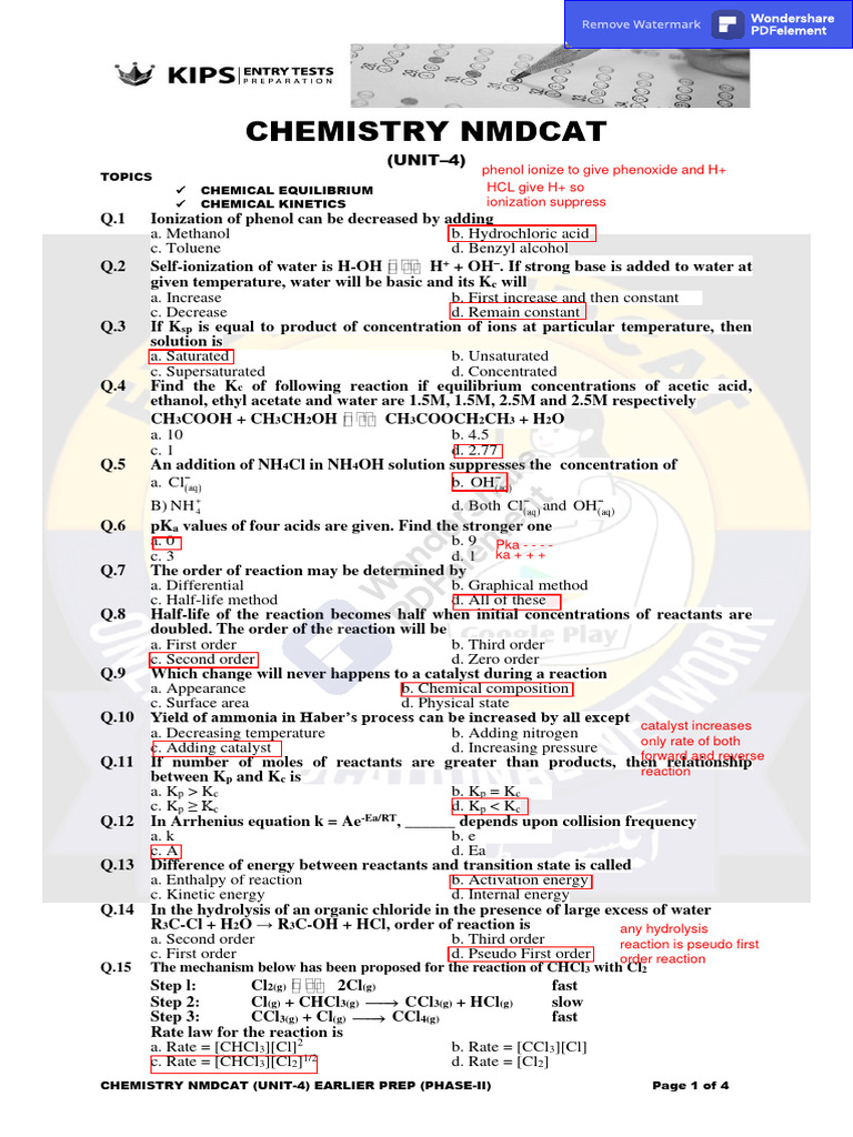 04 UNIT-4 CHEMISTRY (STUDENT COPY) - Converted-Copy-Watermarked | PDF ...