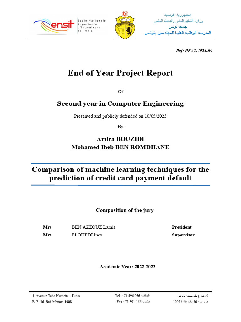 END of Year Project Report | PDF | Artificial Neural Network | Machine Learning