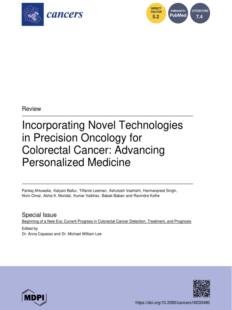 Precision Oncology Colorectal Cancer | PDF | Colorectal Cancer ...
