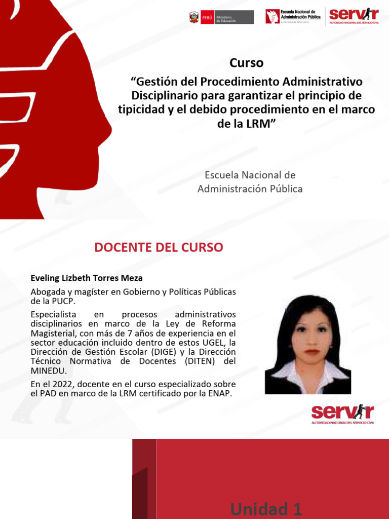 Sesión 1 Curso PAD - LRM - 2023 | PDF | Maestros | Apelación