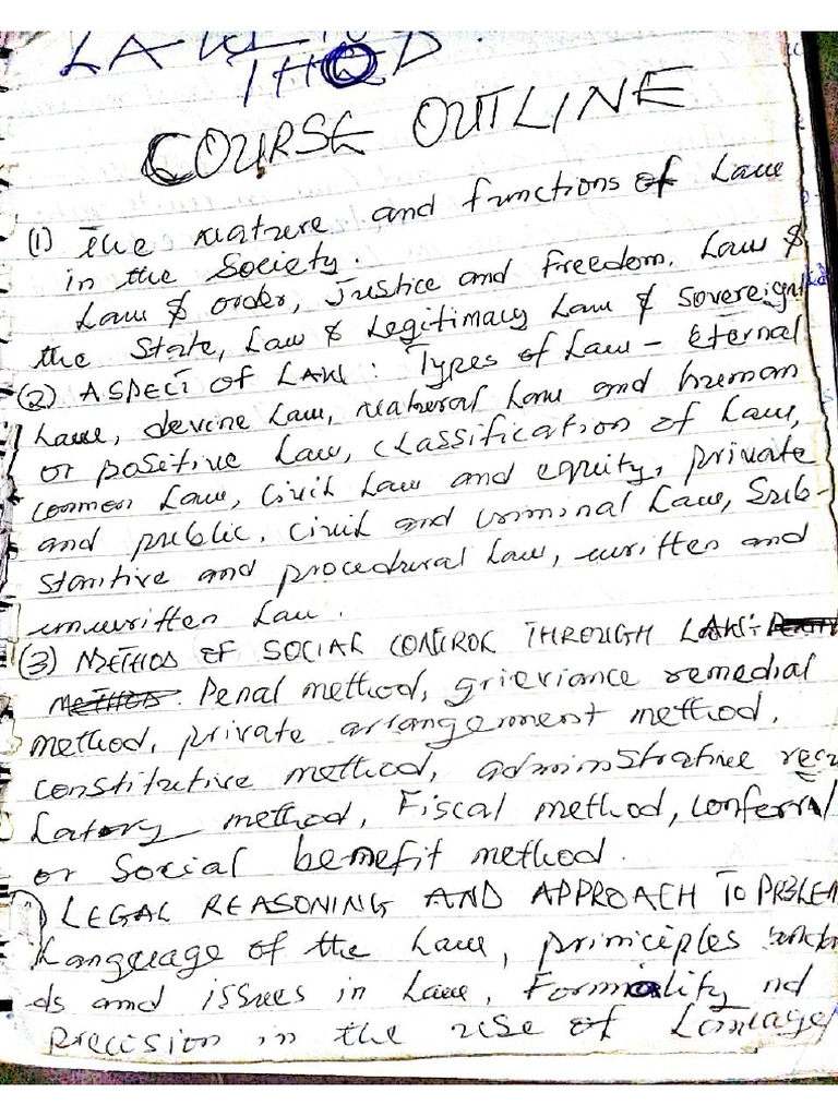 Law notes | PDF
