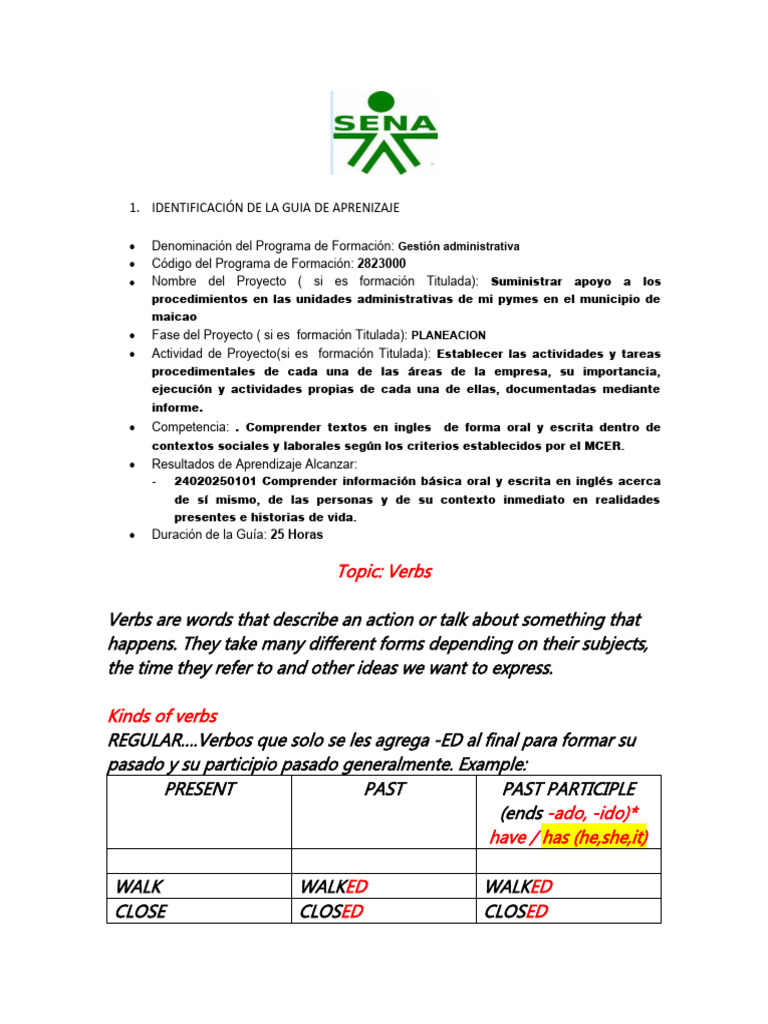 Verbs. Reg-Irreg | PDF | Semantic Units | Languages