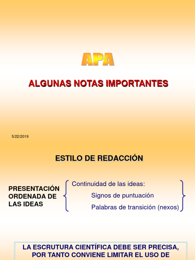 B9 Apa - Algunas - Notas - Importantes | PDF | Crecimiento personal y ...