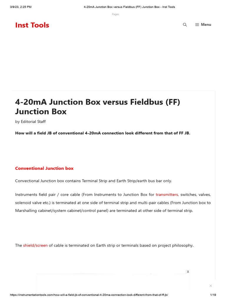 Junction Box Comparison for Engineers | PDF | Instrumentation | Automation