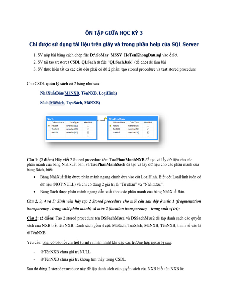 (CSDLPT) HD BT3 | PDF