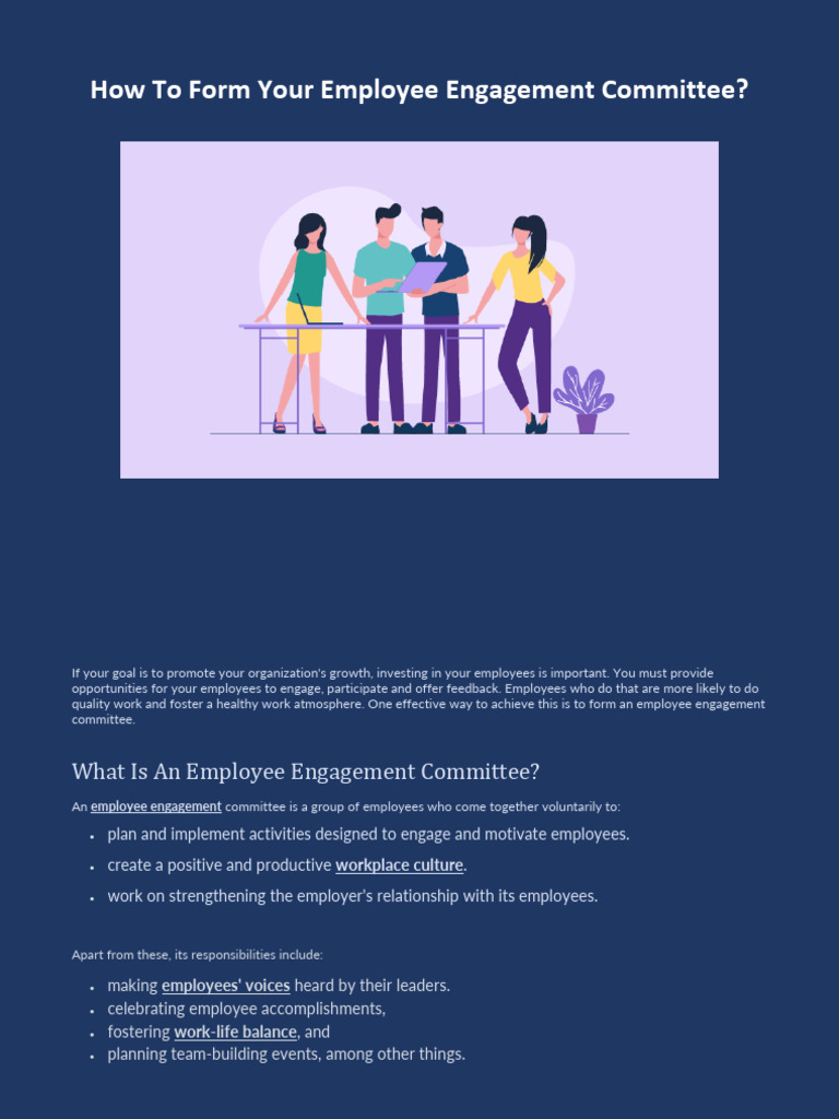 How To Form Your Employee Engagement Committee | PDF | Employment ...