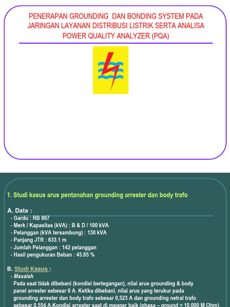 Analisis Grounding dan Power Quality Listrik | PDF | Sains & Matematika
