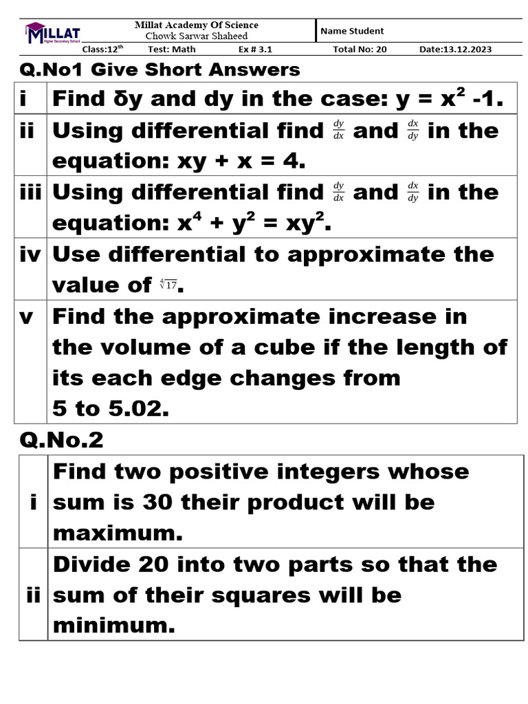 Math 2nd Year | PDF | Mathematics | Mathematical Objects