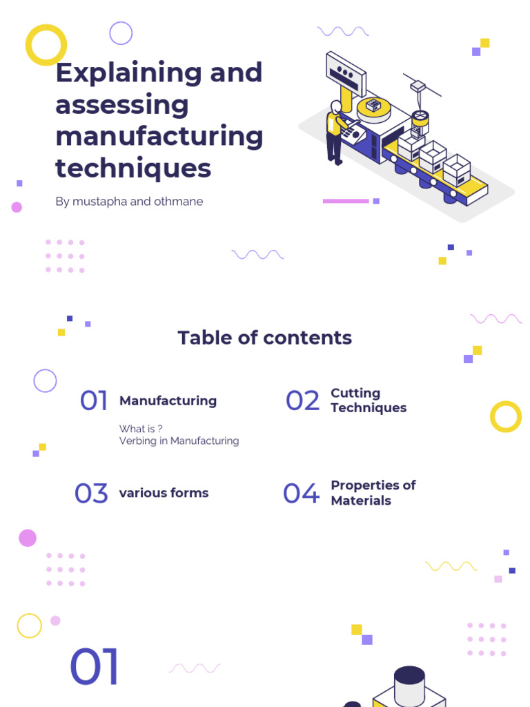 Explaining And Assessing Manufacturing Techniques 1 Pdf Grinding