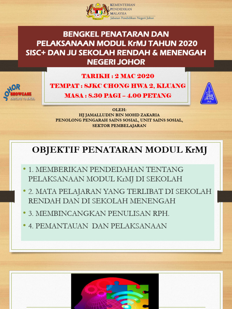 Bengkel Penataran KRMJ 2020 HJ JML JPNJ | PDF