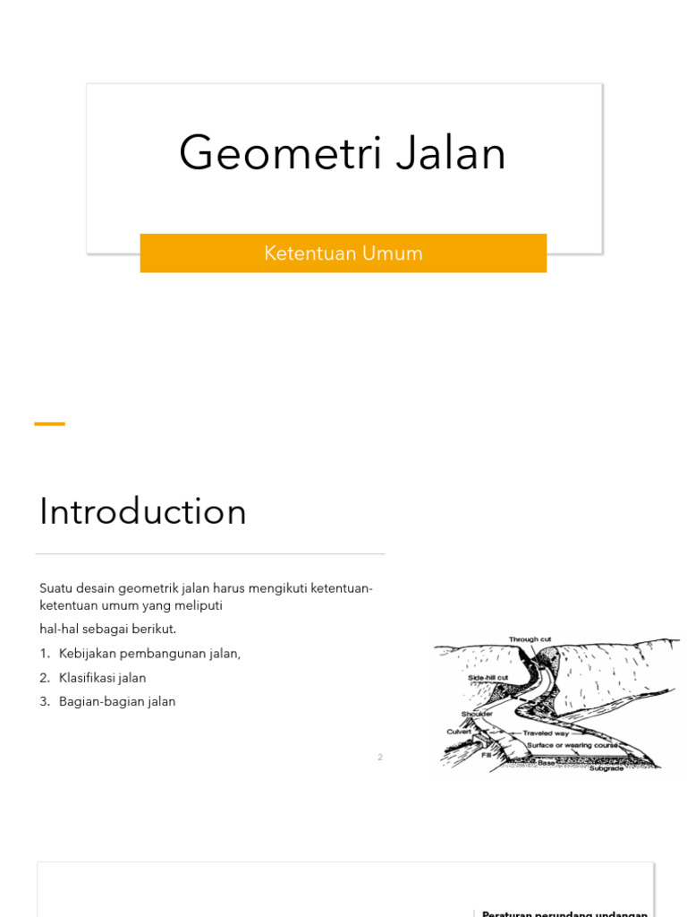 Desain Geometrik Jalan dan Klasifikasinya | PDF