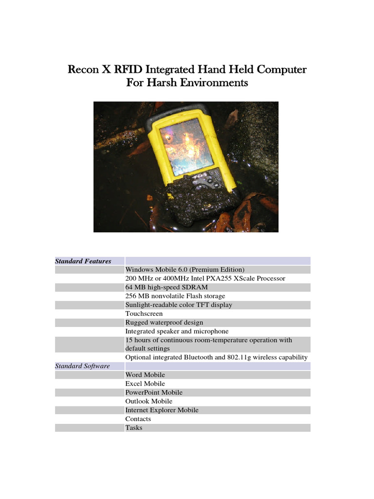 Standard Hand Held | PDF | Computing | Computer Engineering