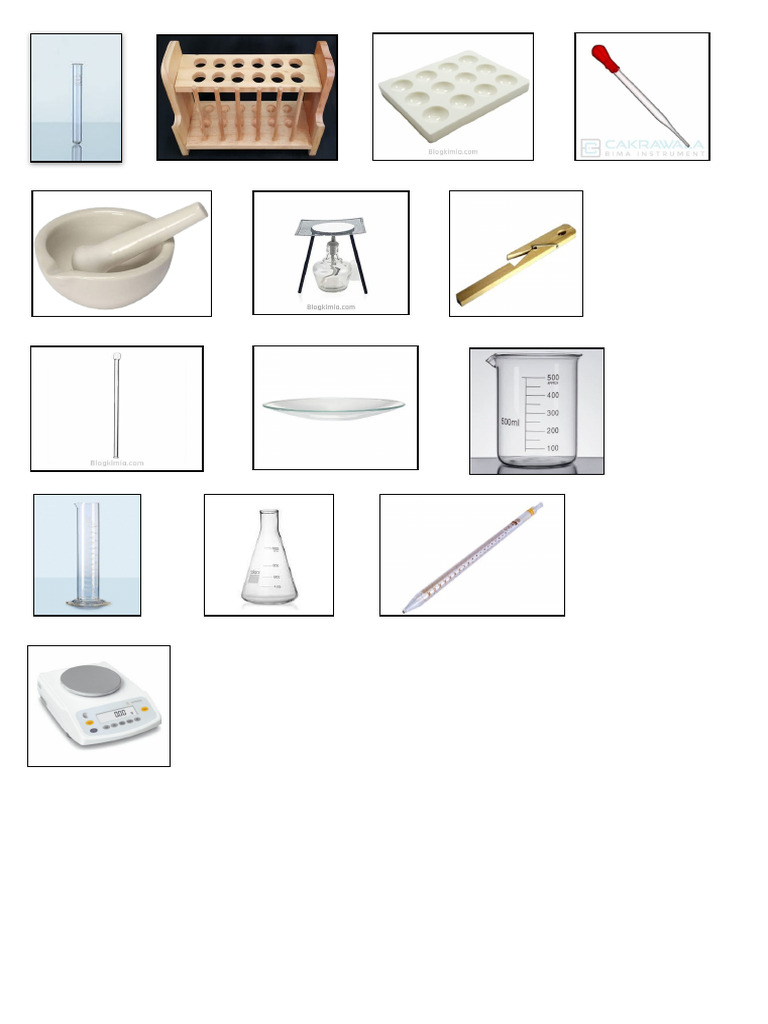 daftar gambar lab kimia | PDF