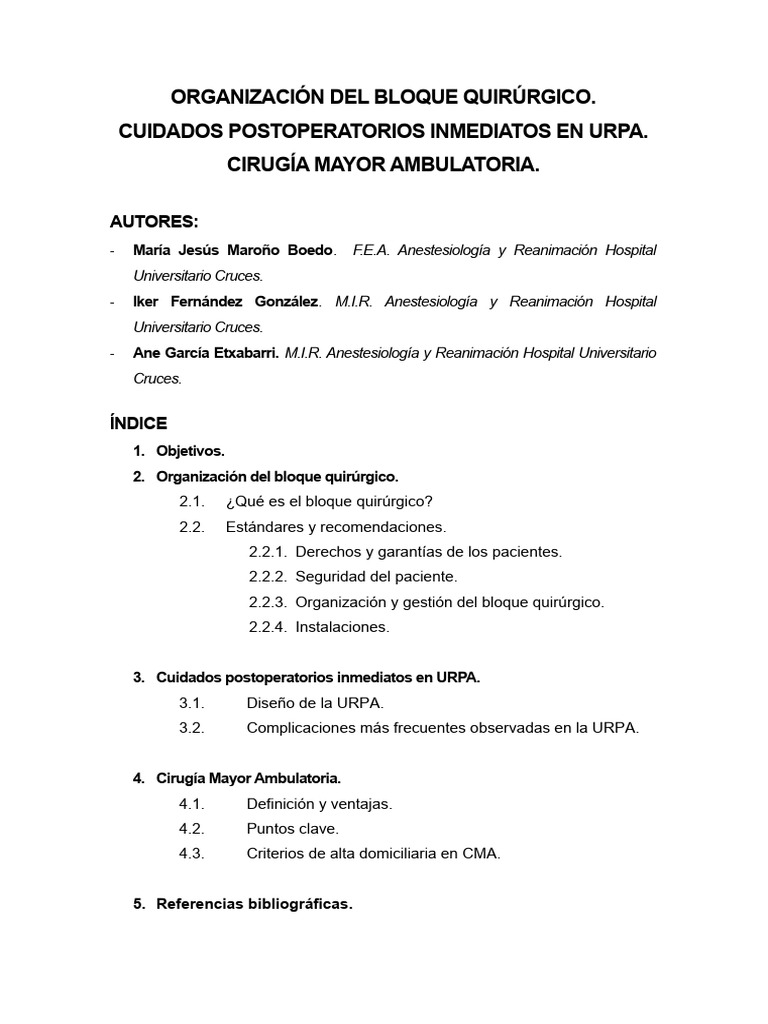 Libro Cap. Urpa - Ucsi | PDF | Anestesia | Hospital