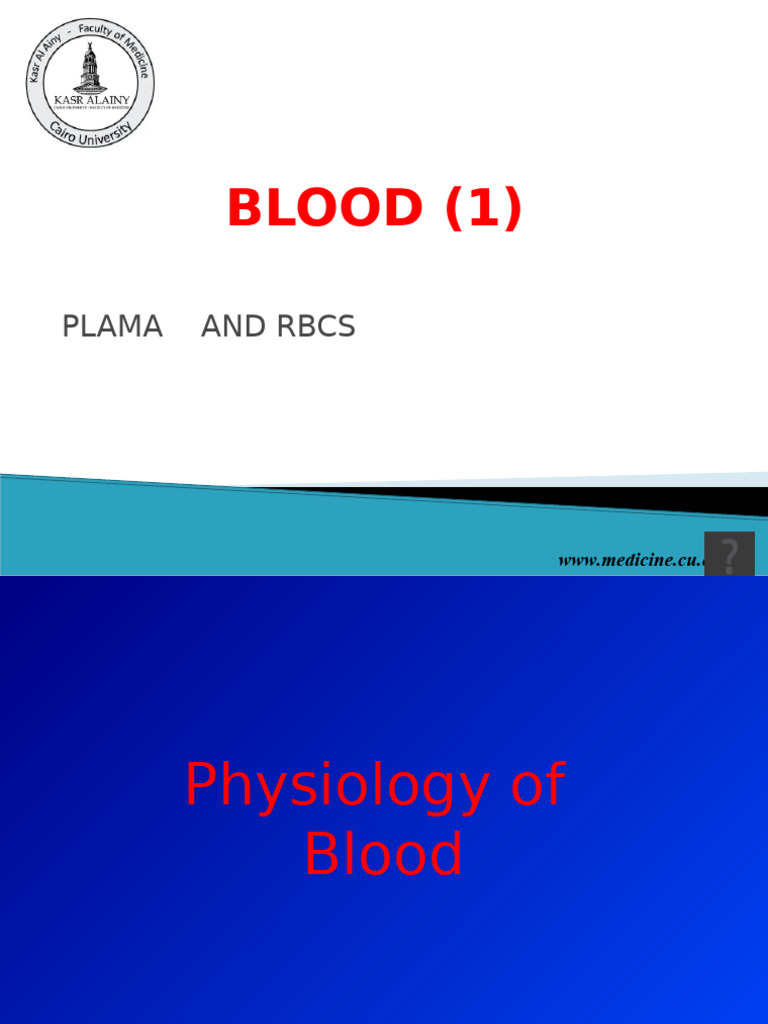 Physio 1 A | Download Free PDF | Red Blood Cell | Blood Plasma