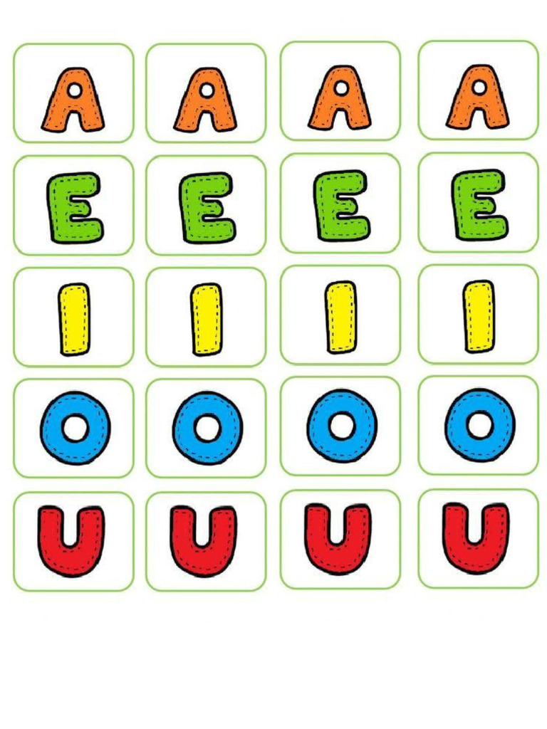 Memorice Vocales | PDF