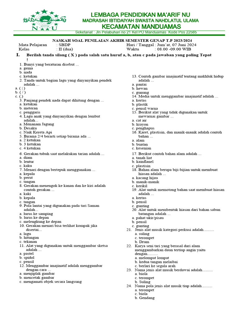 PAS I SBDP 2 | PDF | Seni