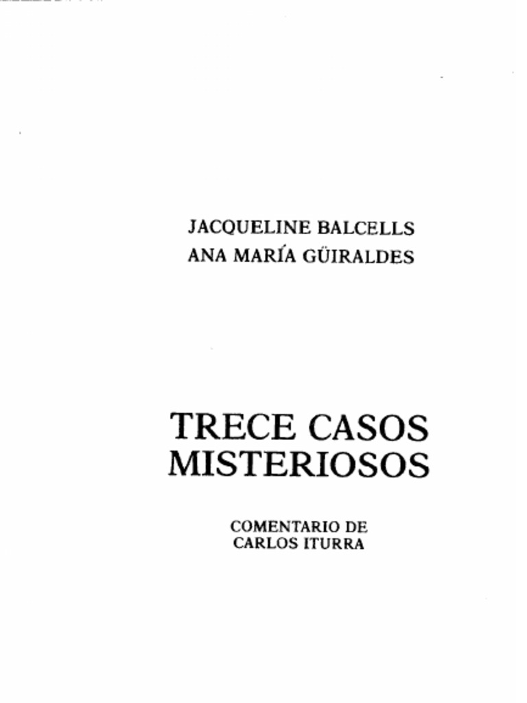 13 Casos Misteriosos Libro | PDF