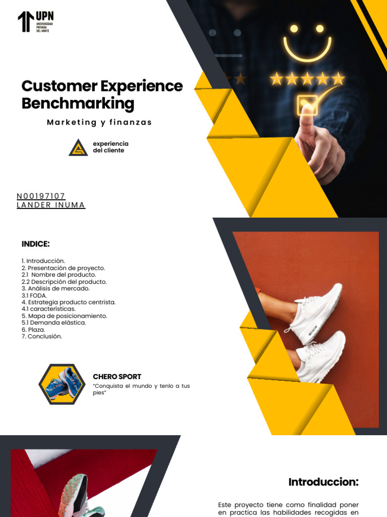 Customer Experience Benchmarking: Marketing y Finanzas | PDF | Producto (Negocio) | Análisis FODA