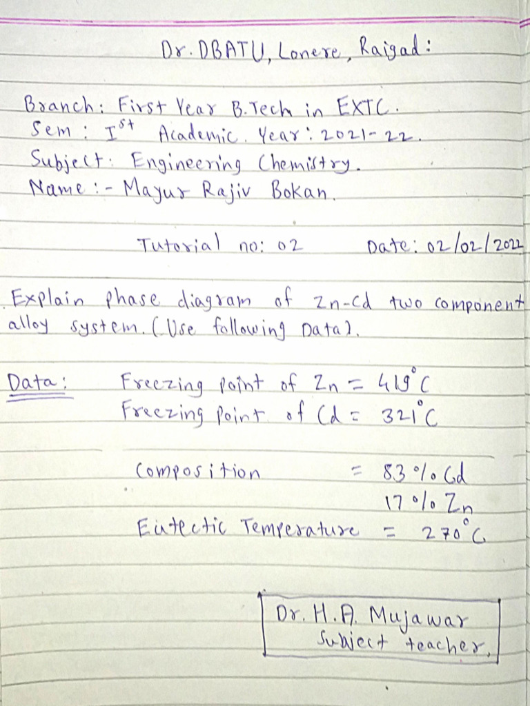 Tutorial No. 2 Answer | PDF