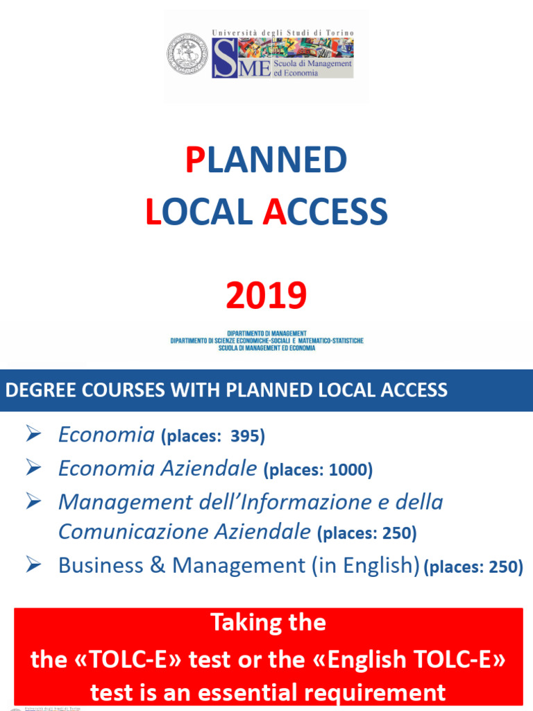 Taking Tolc-E and Enrolling at Unito Step by Step | PDF