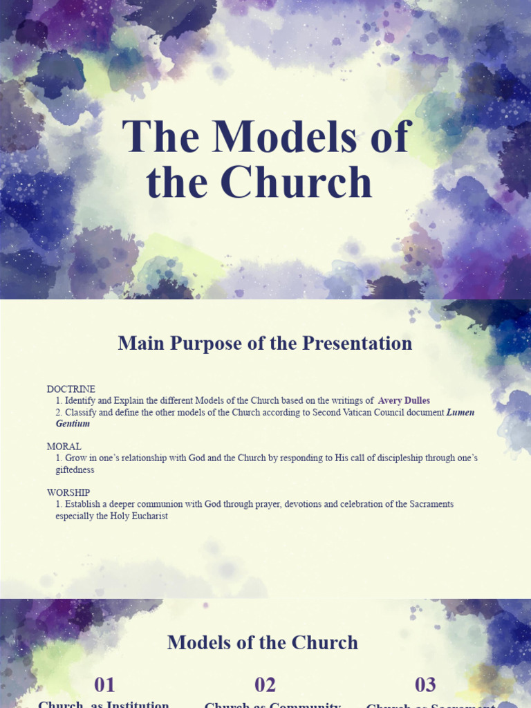 3 - Models of The Church | PDF | Catholic Church | Sacraments