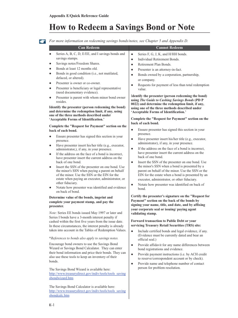'How To Redeem A Savings Bond or Note | PDF | Bonds (Finance) | Social Security Number