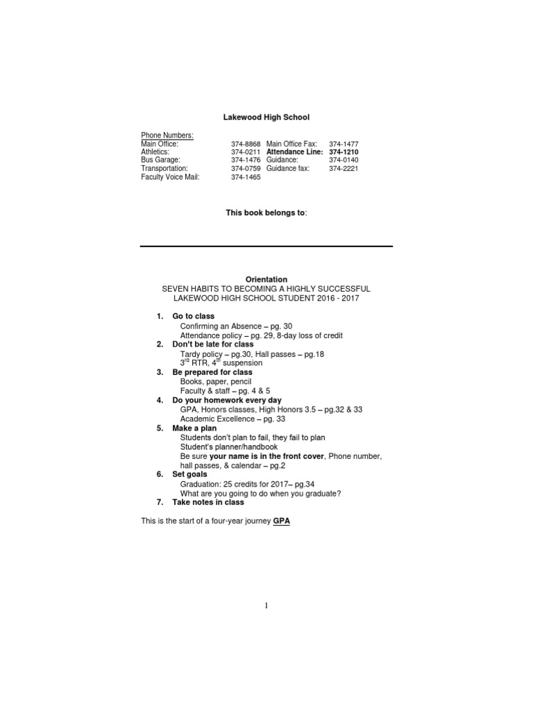 LHS 1617 Handbook | PDF | Sexual Harassment