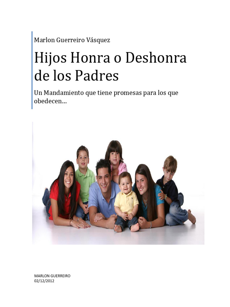 Hijos Honra o Deshonra de Sus Padres | PDF