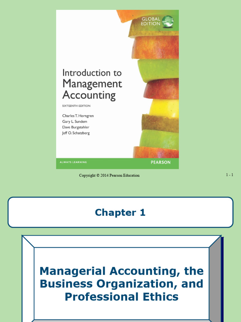 Horngren Ima16 Inppt01 GE | PDF | Accounting | Management Accounting