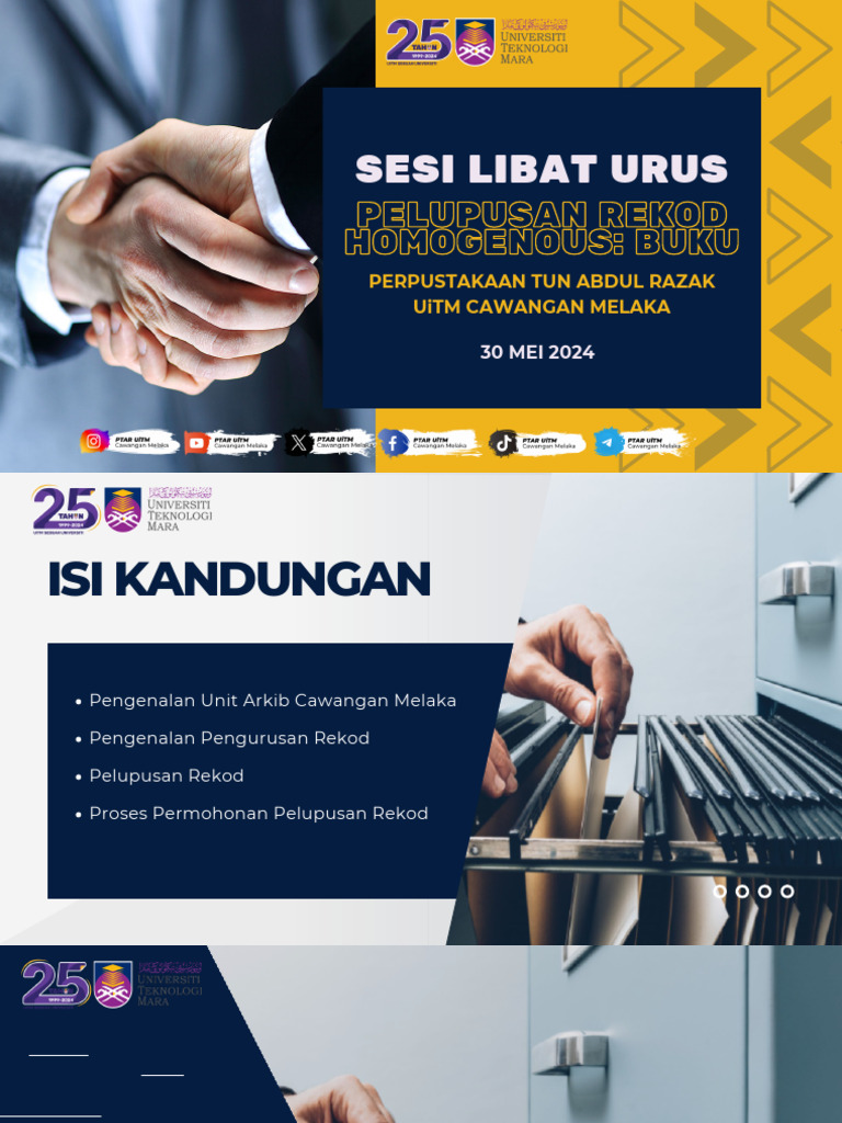 Sesi Libat Urus Ptar Uitm Cawangan Melaka | PDF