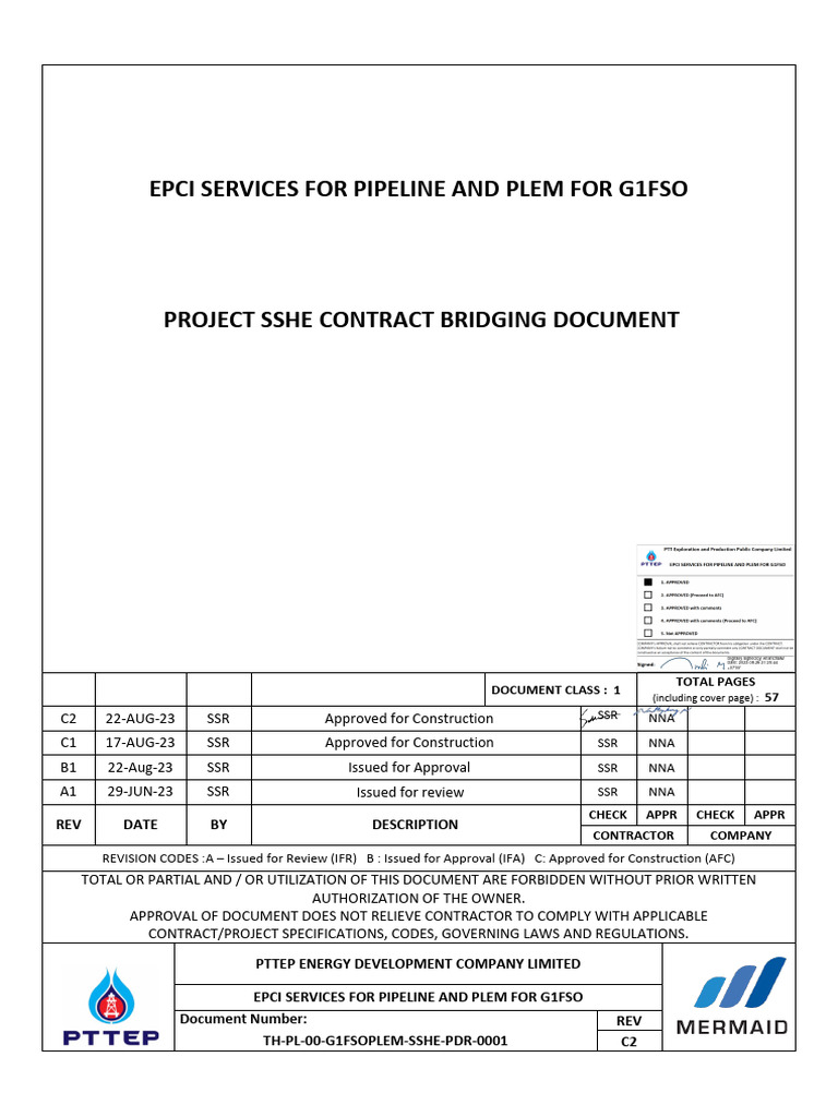 TH-PL-00-G1FSOPLEM-SSHE-PDR-0001 Rev C2 - APPR - Out | PDF | Safety | Risk