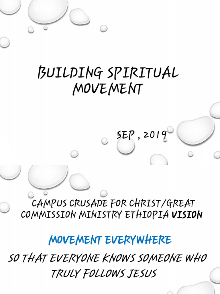 Spiritual Movement Building | PDF | Disciple (Christianity) | Acts Of ...