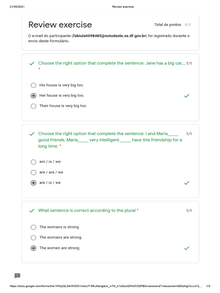 Review Exercise | PDF