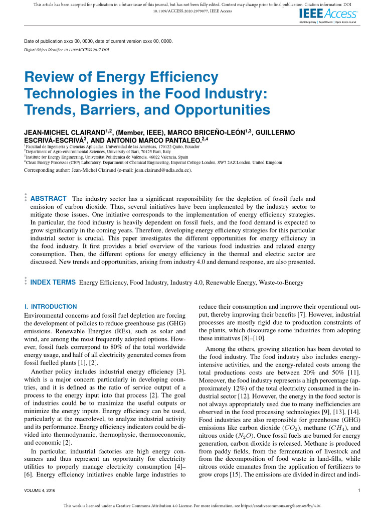 Energy Efficiency in Food Industry | PDF | Heat Pump | Efficient Energy Use