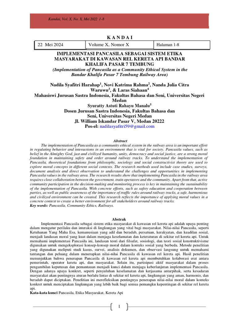 Kelompok II - Artikel Mini Riset - Project - Pendidikan Pancasila - Sastra Indonesia B 2022 | PDF