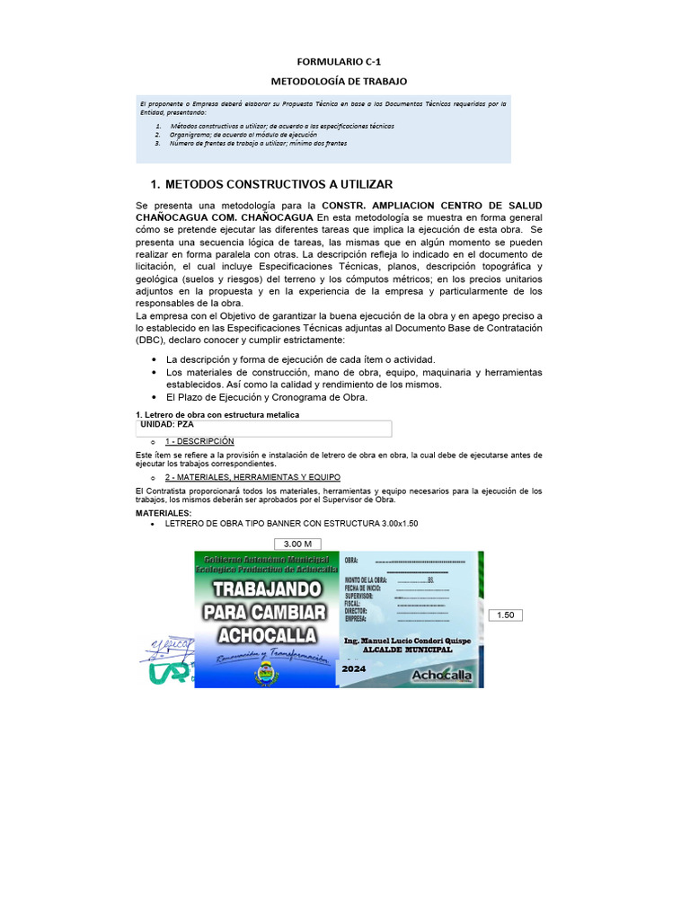 Formulario C1 | PDF | Hormigón | Cemento