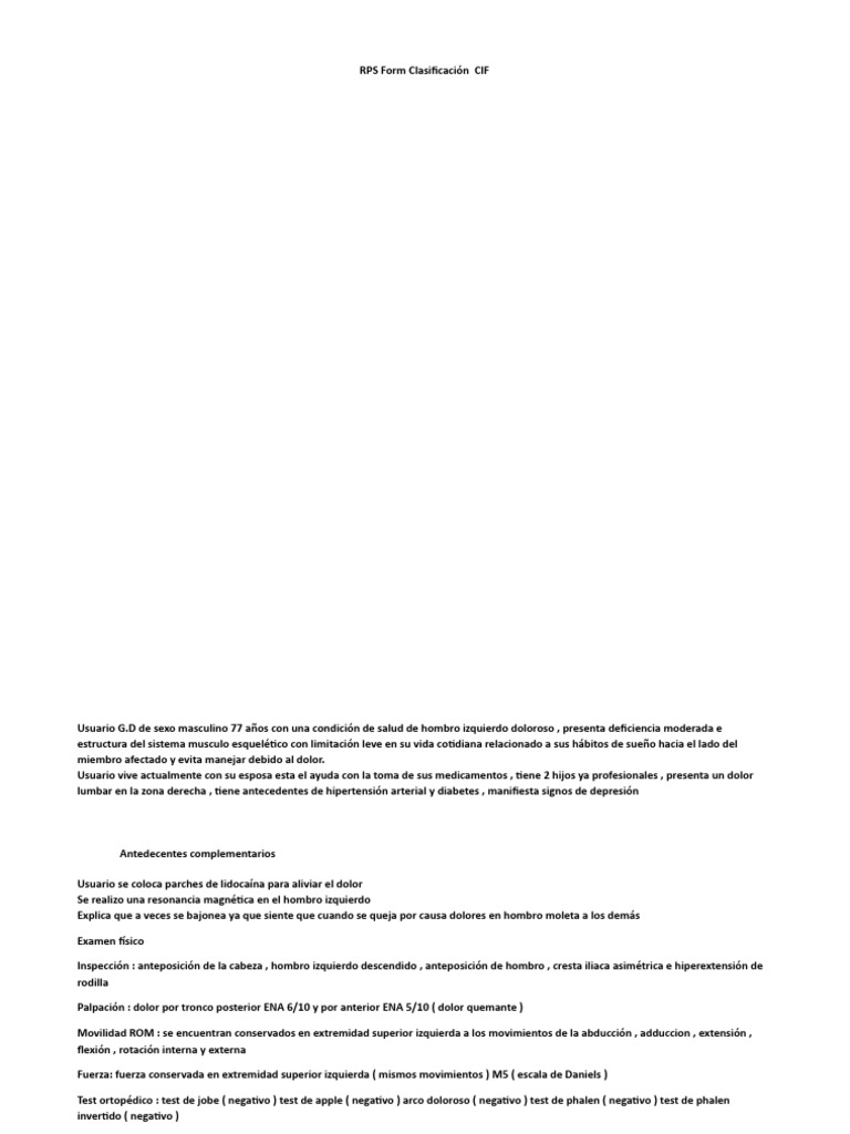 Toaz - Info Rps Form Blancodocx PR | PDF | Hombro | Causas de la muerte