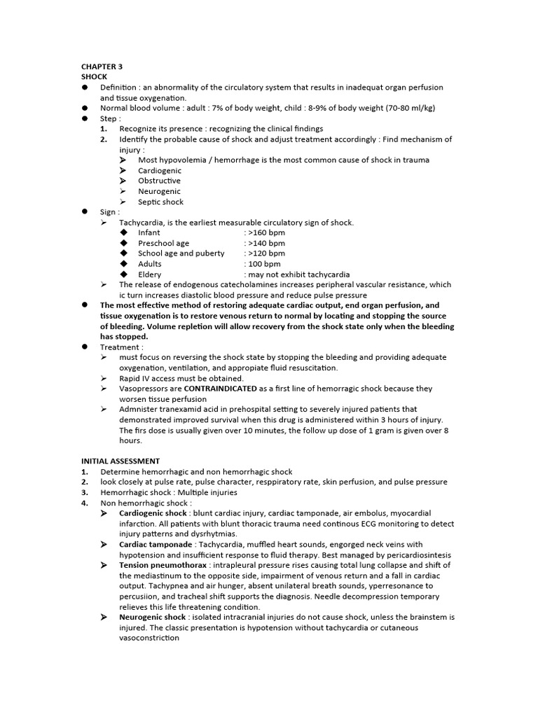 SHOCK | Download Free PDF | Shock (Circulatory) | Bleeding