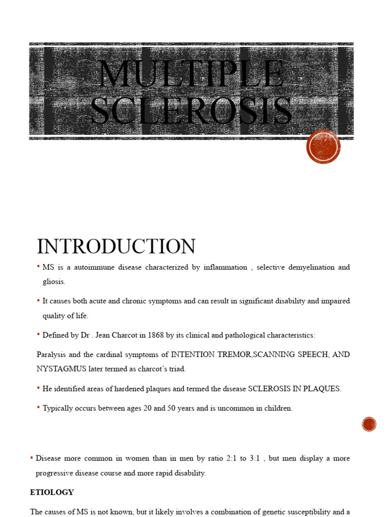 Multiple Sclerosis | Download Free PDF | Multiple Sclerosis | White Matter
