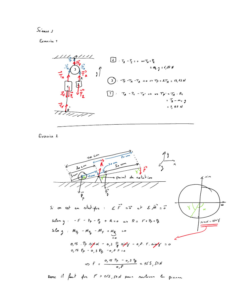 3 - Statique - Résolution | PDF