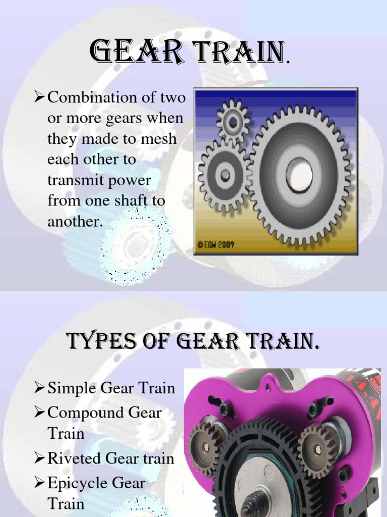 Ch-6 gear trains_1 | Download Free PDF | Gear | Motion (Physics)