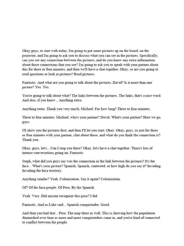 script reading | PDF | Inca Empire | Stress (Linguistics)