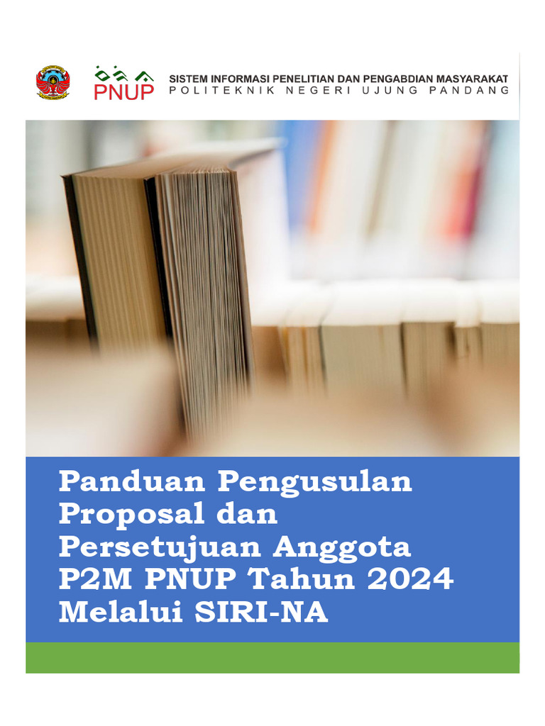 Panduan Pemasukan Proposal P2M PNUP Melalui Siri-Na | PDF
