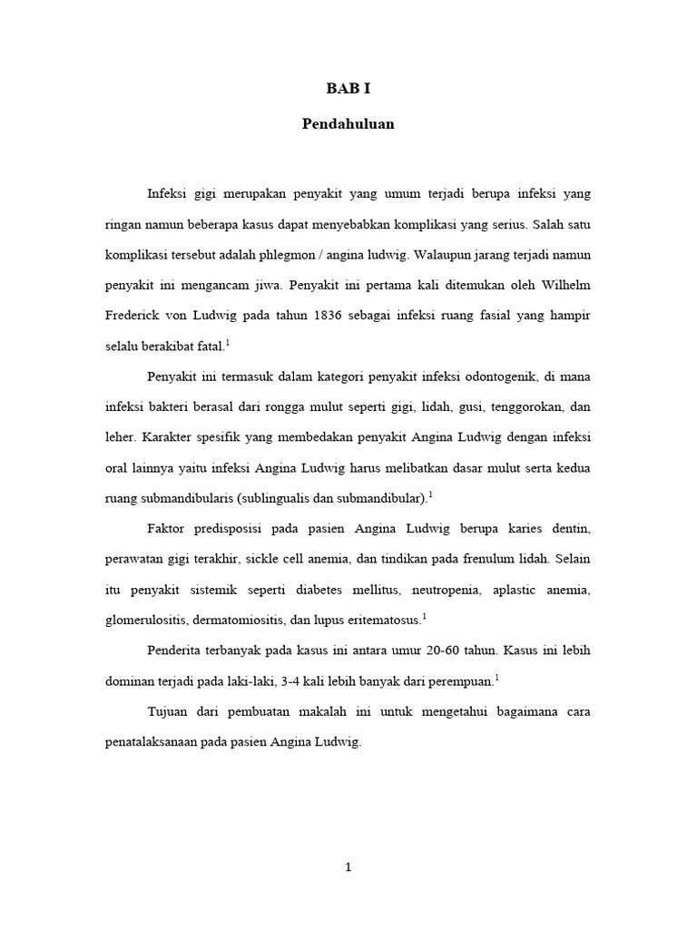 Penatalaksanaan Angina Ludwig secara Efektif | PDF