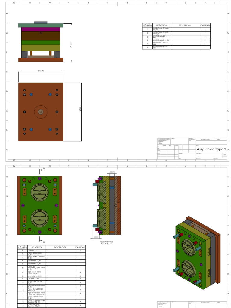 DRW Assy Molde Tapa r1!00!20201226 | PDF