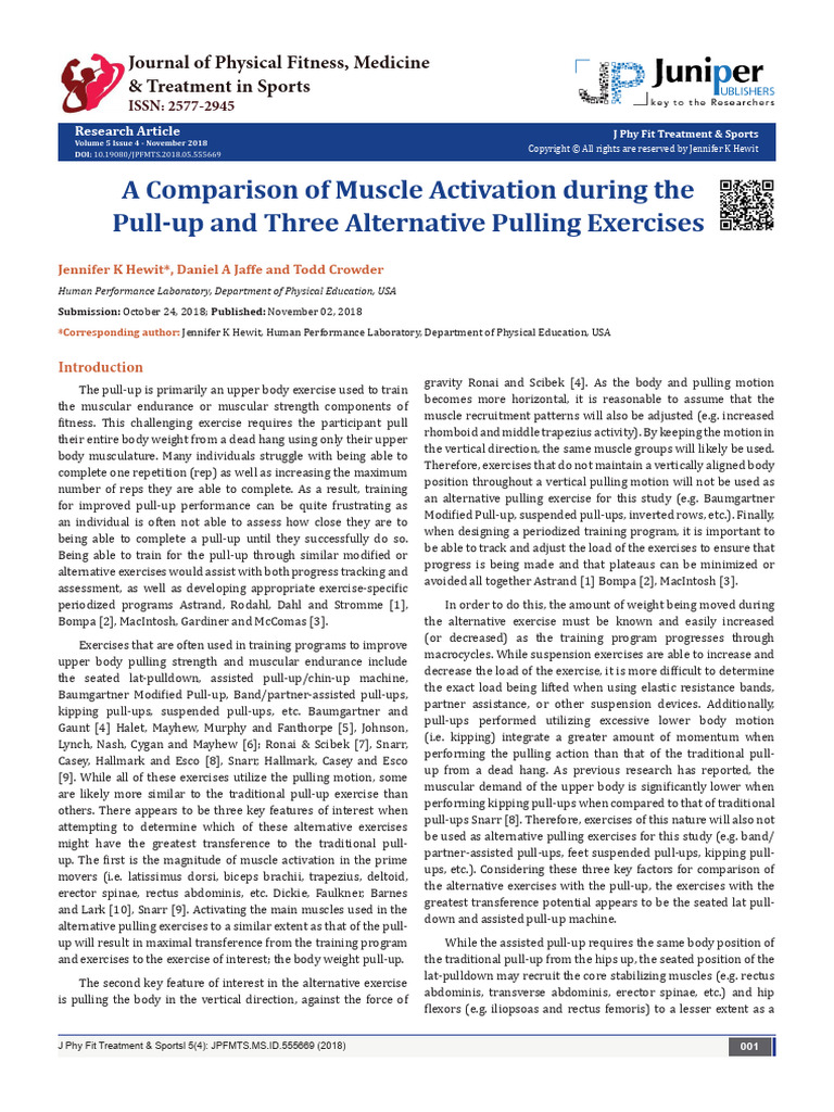 PAPER PULL UP AND MUSCLE UP | PDF | Musculoskeletal System | Anatomy